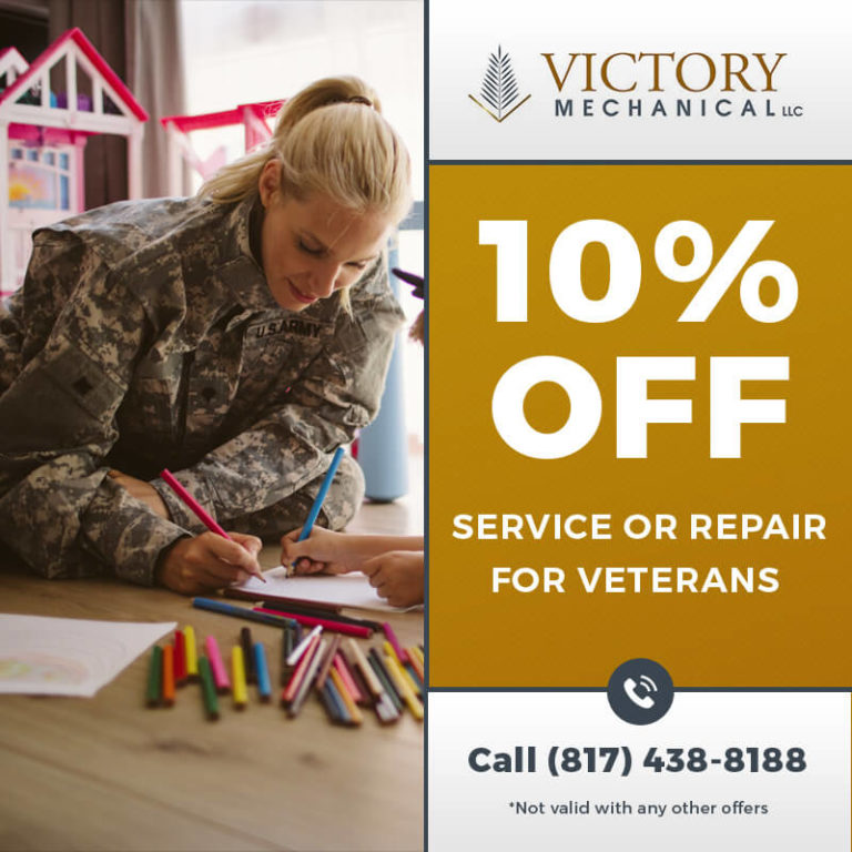 10 off Service or Repair for Veterans - Victory Mechanical